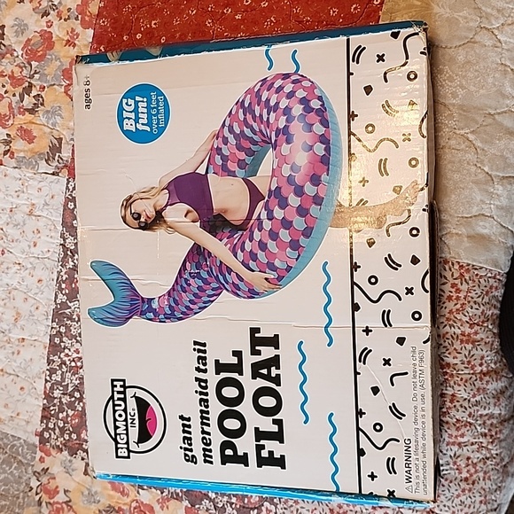 Big Mouth | Other | Giant Mermaid Tail Pool Float | Poshmark